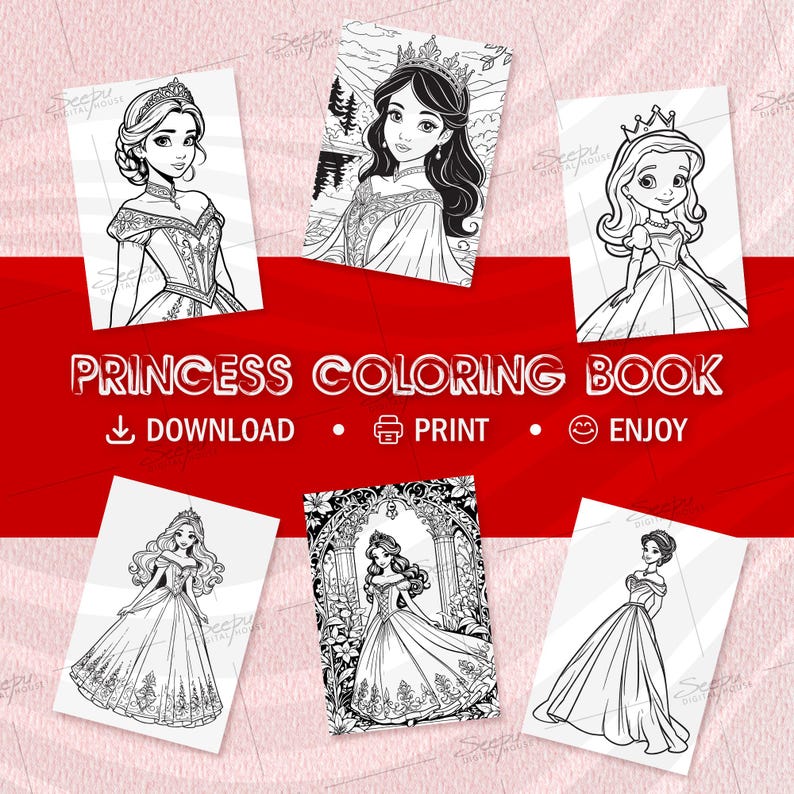 Royal Princess Coloring Pages Kids Activities Fun Printable Coloring ...