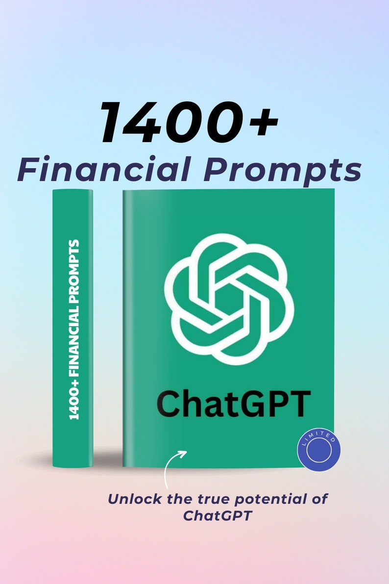 1400+ Financial Prompts for Chatgpt: Personal Finance Ebook - Etsy