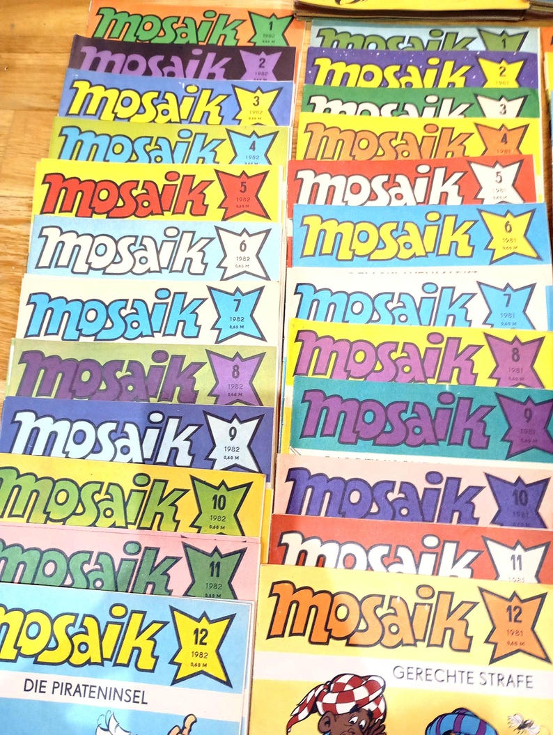 Mosaik Magazine, 1982, 1981, 1980, 1979 Manfred Rucht, GDR Comic With ...
