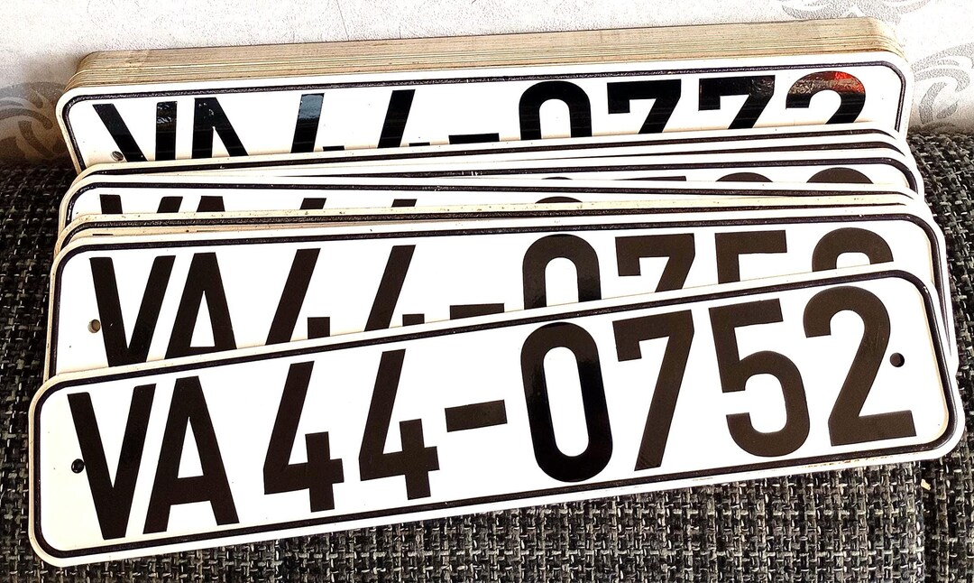 License Plate, NVA, National People's Army, GDR Original NEW, 1 Piece ...