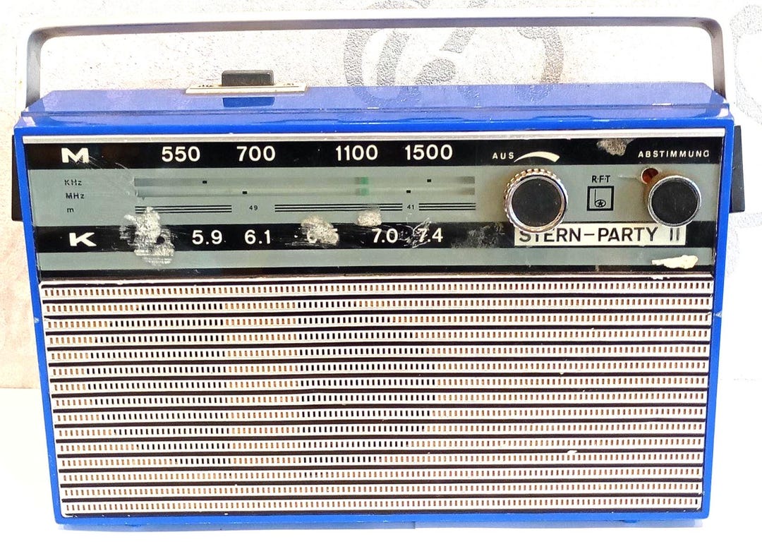 RFT Stern-Party 2, Camping Radio Blau, DDR, VEB Kombinat Stern-Radio ...