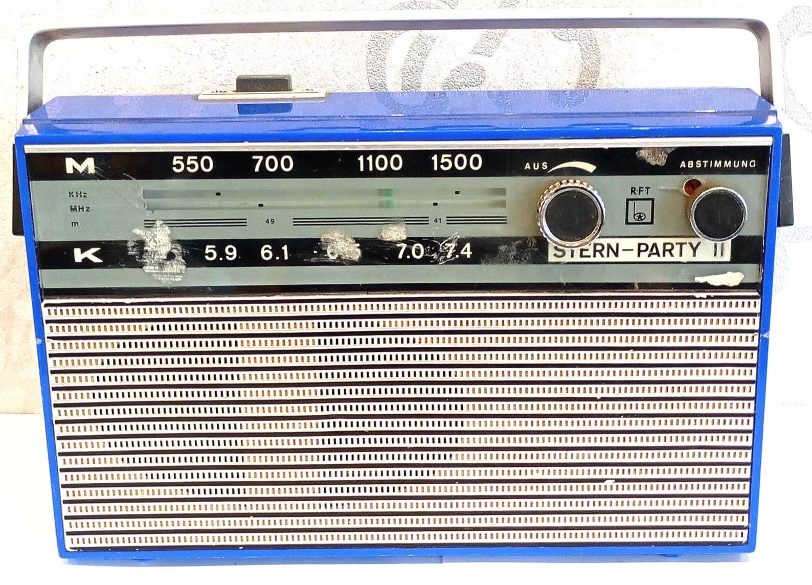 RFT Stern-Party 2, Camping Radio Blau, DDR, VEB Kombinat Stern-Radio ...