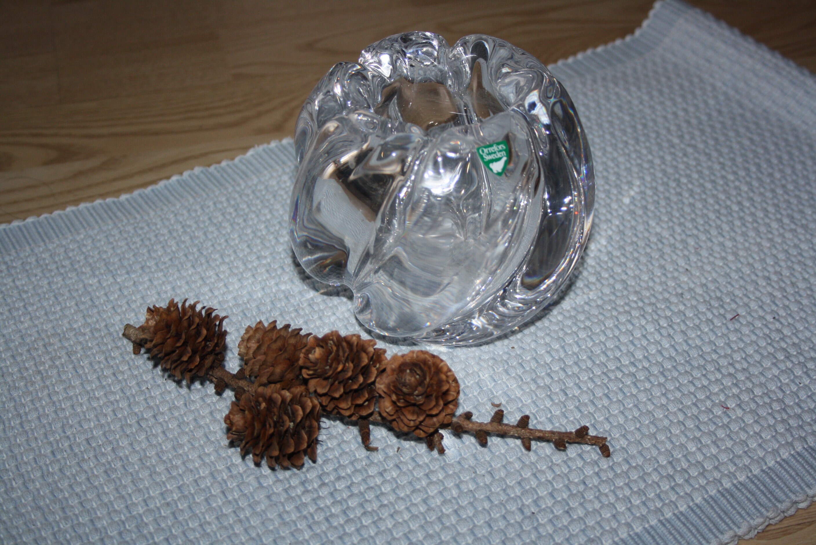 Rare Find / Orrefors Heavy Crystal Bowl/ Base With Original - Etsy