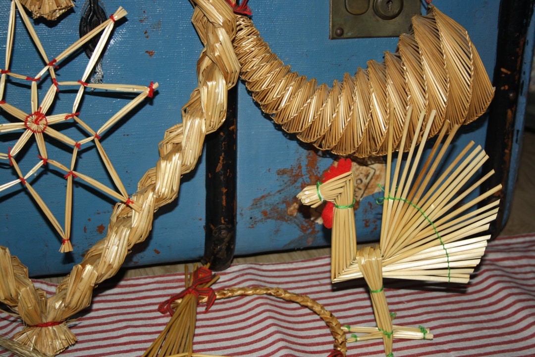 Amazing Set of Swedish Straw Figure / Design / Many Different / Lovely ...