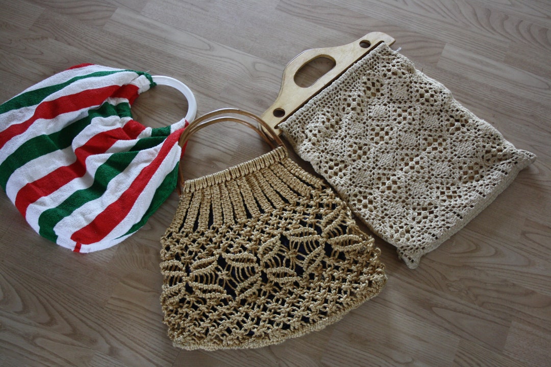 Vintage/retro Bags / 3 Different Lovely Bags From Around 1980s / Good ...