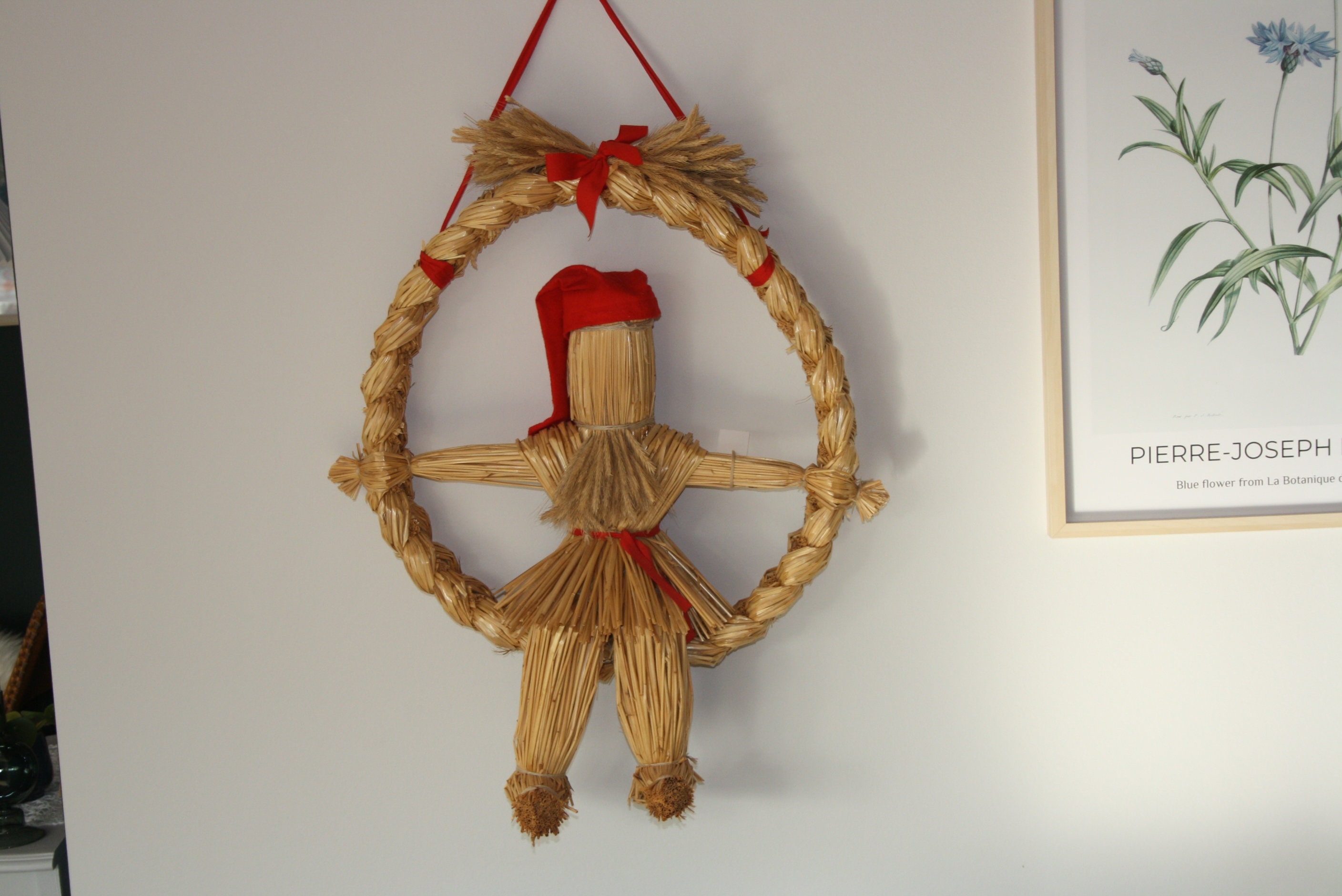 Adorable Swedish Straw Decoration / Christmas Decor / Straw Figurine ...