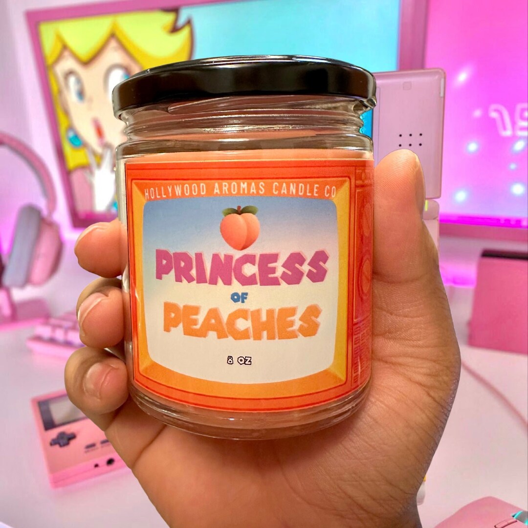Princess of Peaches Gaming Candle Gaming Inspired Candle Gift for Him ...