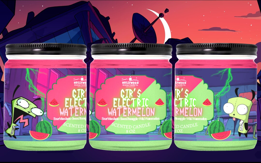 Gir’s Electric Watermelon Zim Candle - Etsy
