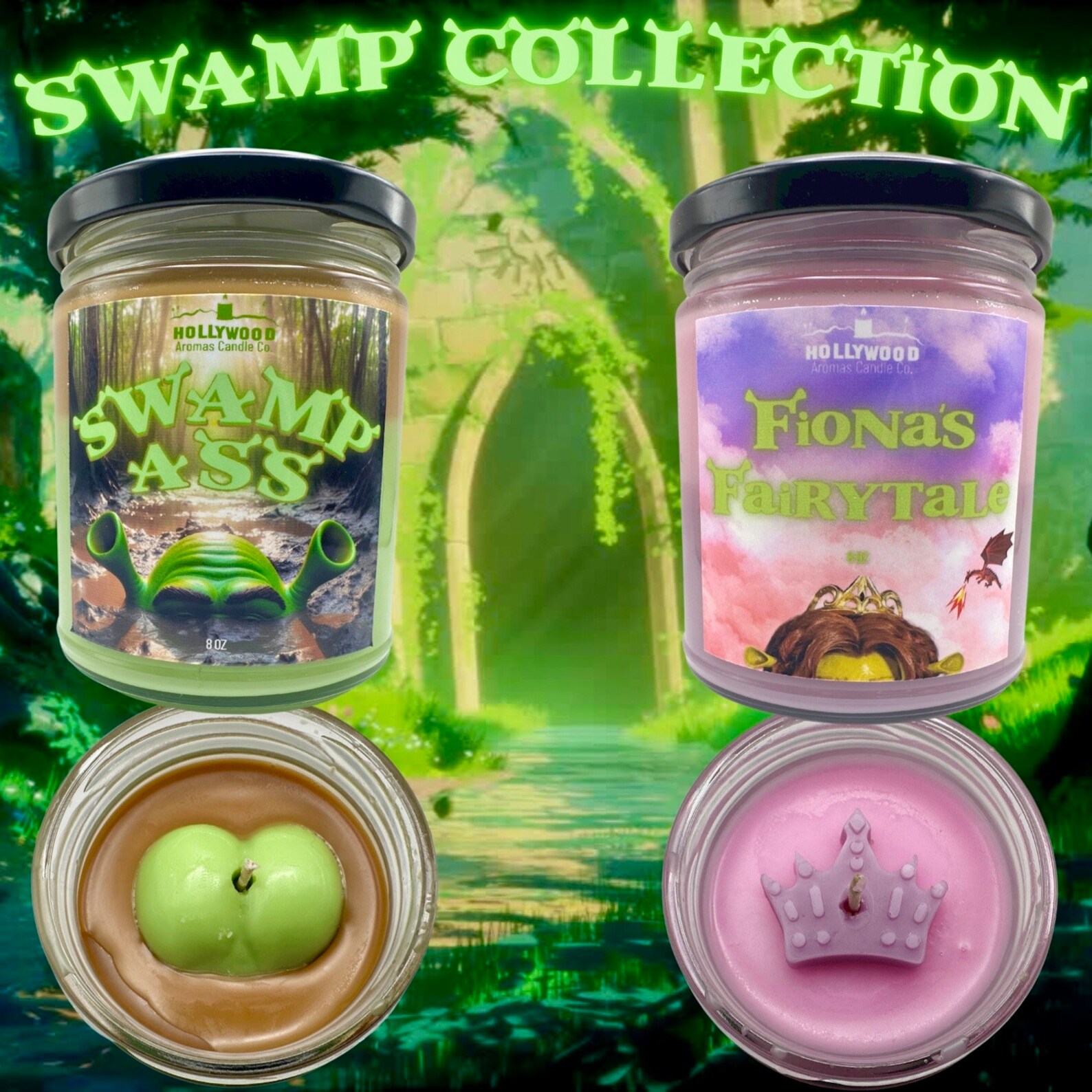 Fionas Fairytale shrek Candle Gift for Her Cotton Candy Soy Candle ...