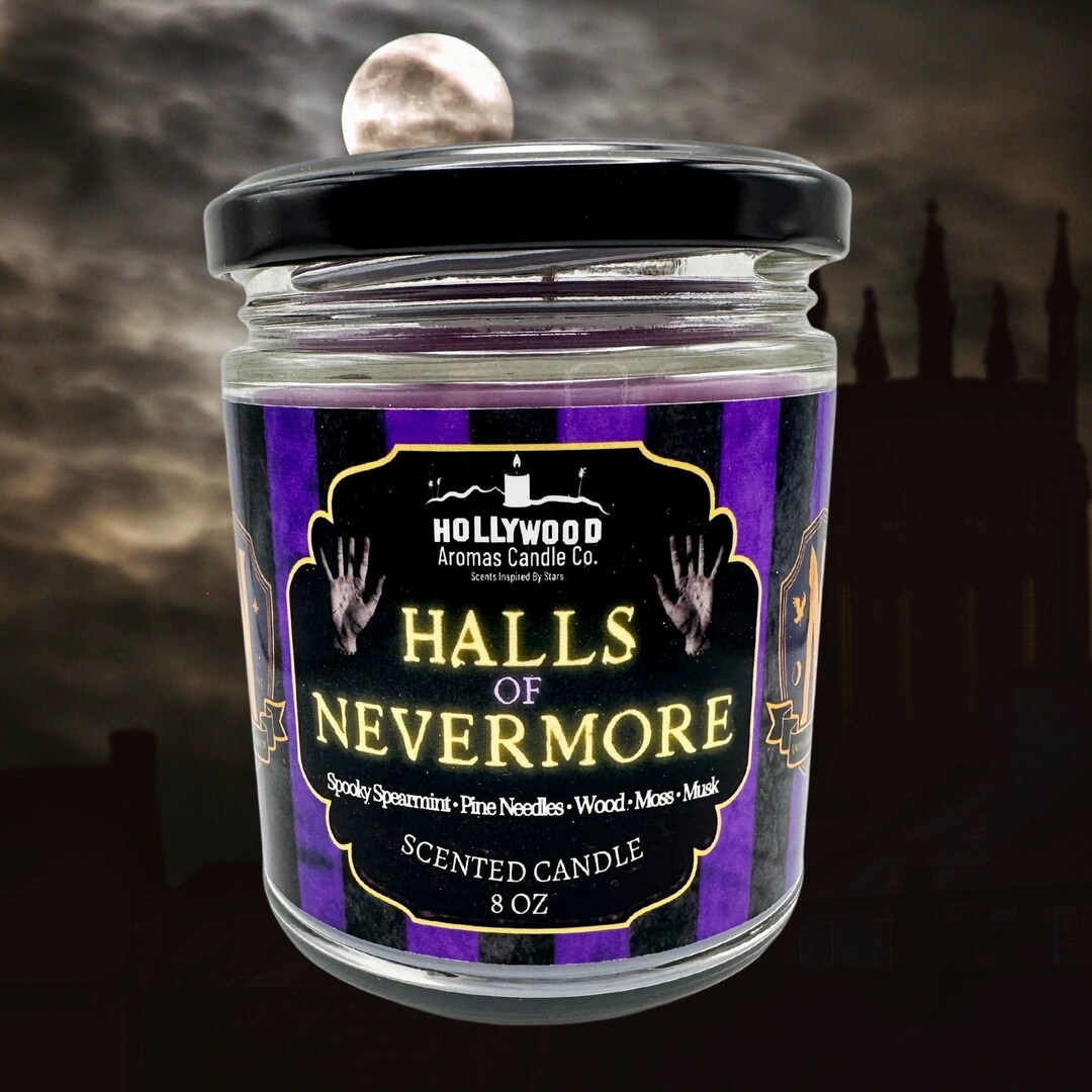 Halls of Nevermore (wednesday-inspired Candle) - Etsy