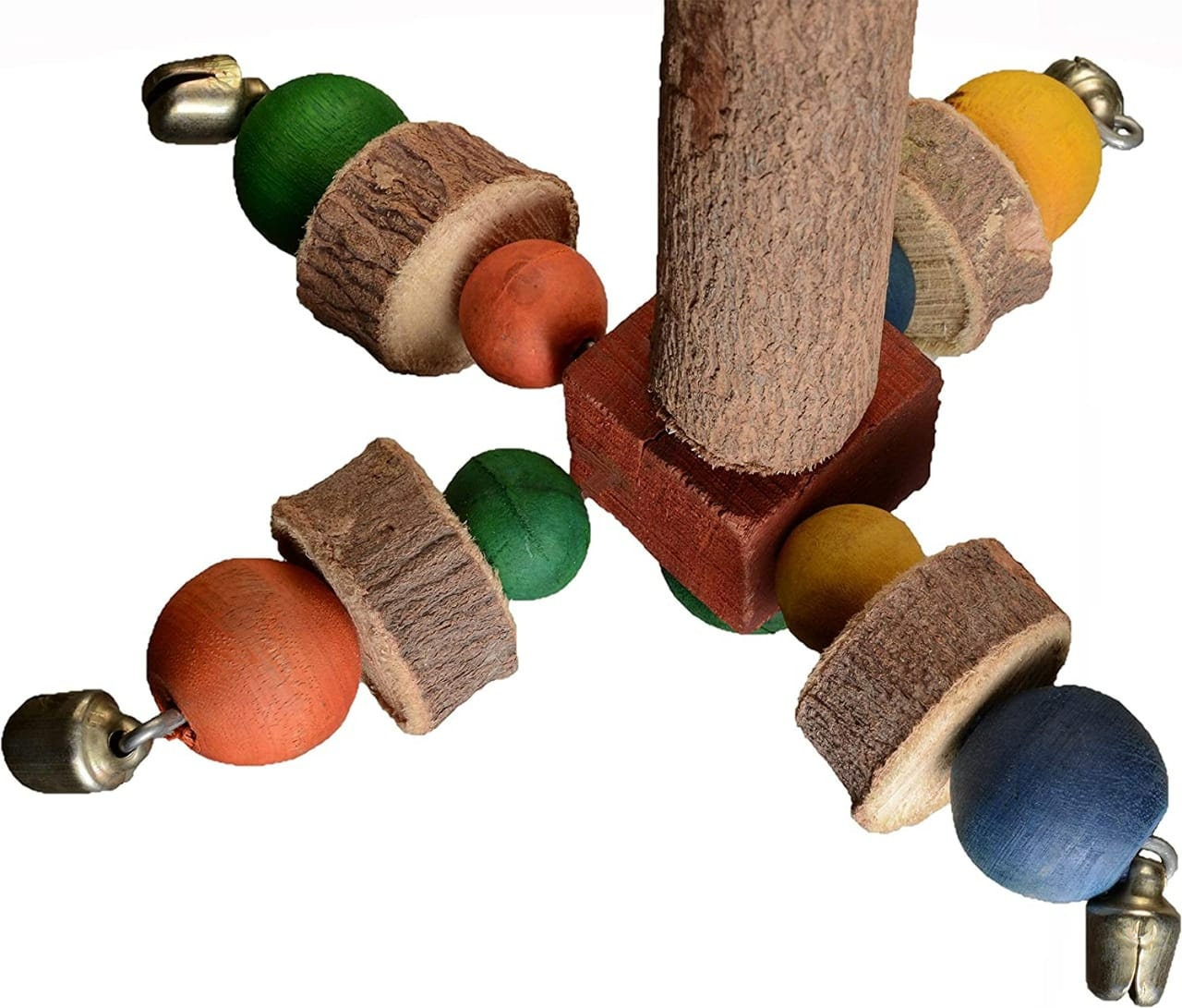 4 Pack Bird Parrot Toy Twirler Natural Wooden Toy Spinning - Etsy