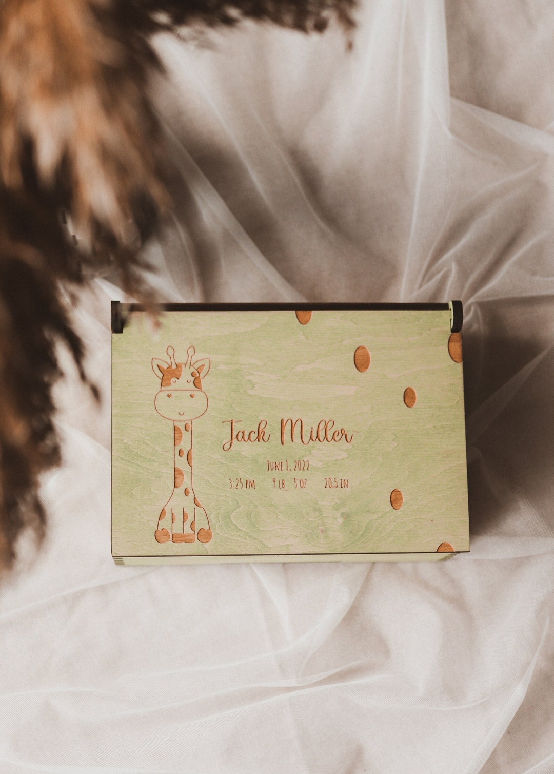 Custom Baby Gift | Personalized Memory Box | 1st Birthday Gift | Wooden ...