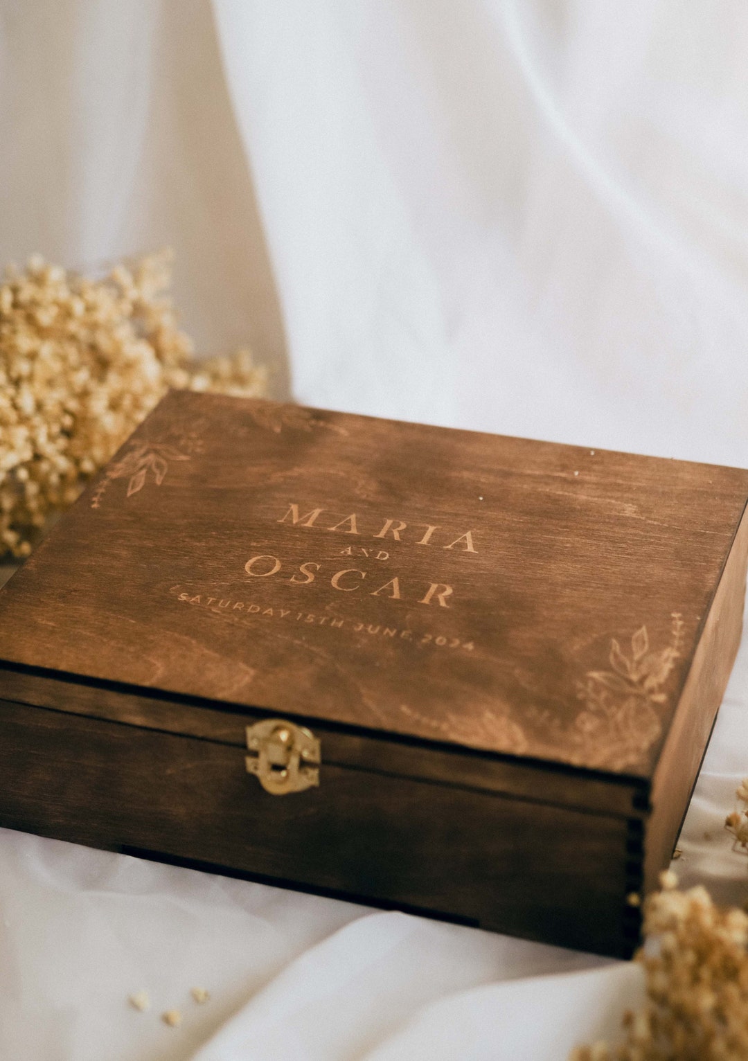 Personalized Wooden Box |custom Name Wood |storage Box Empty |keepsake ...