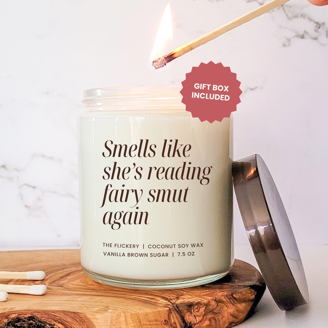 Fairy Smut Gift for Book Lover Romance Bookish Candle Romantasy Lover ...