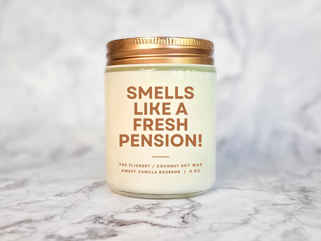 Smells Like A Fresh Pension, Funny Retirement Gift, Coworker Retirement ...