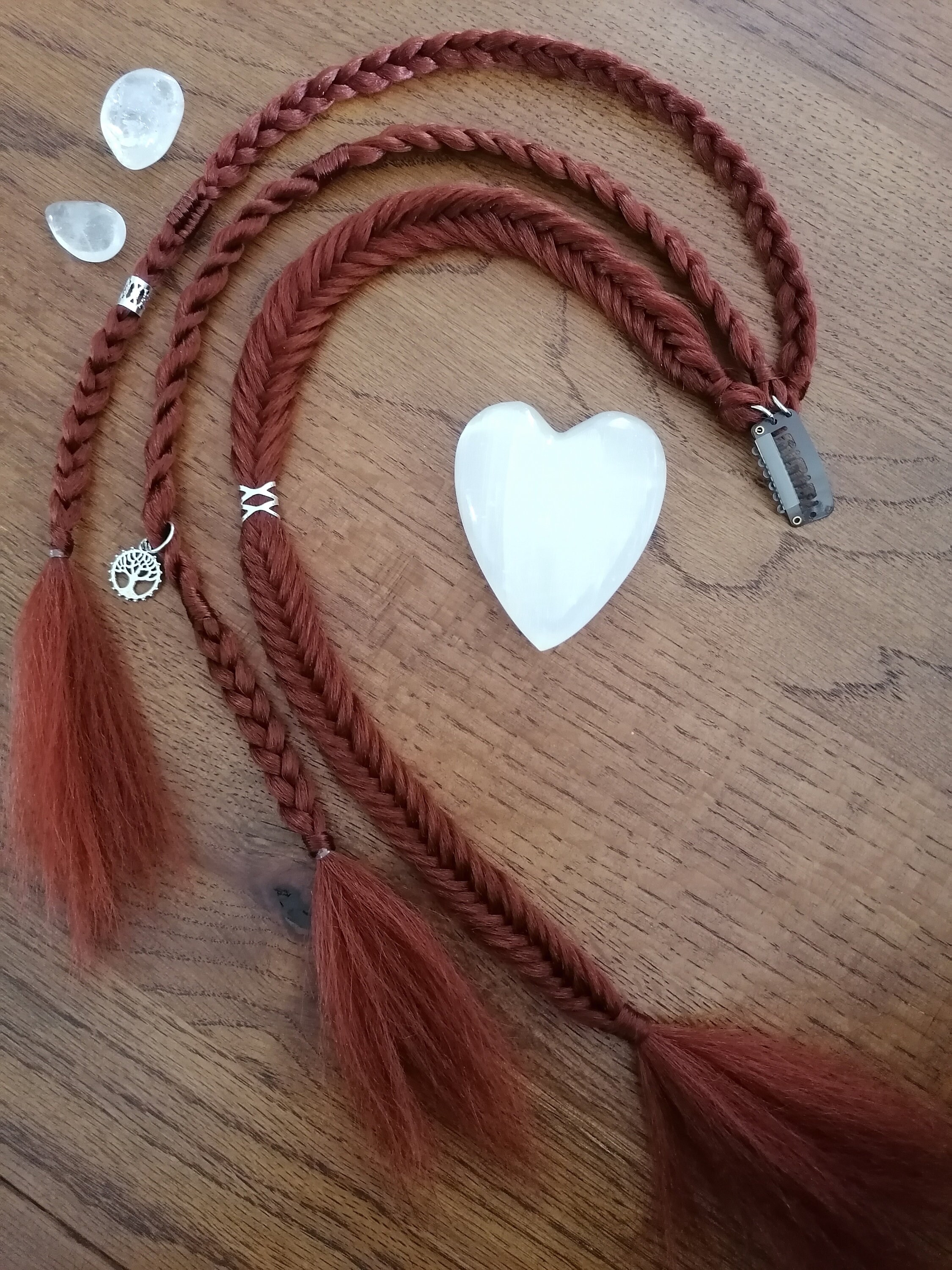 Viking Dreads COPPER RED Hair Extensions Clip in Dreads - Etsy