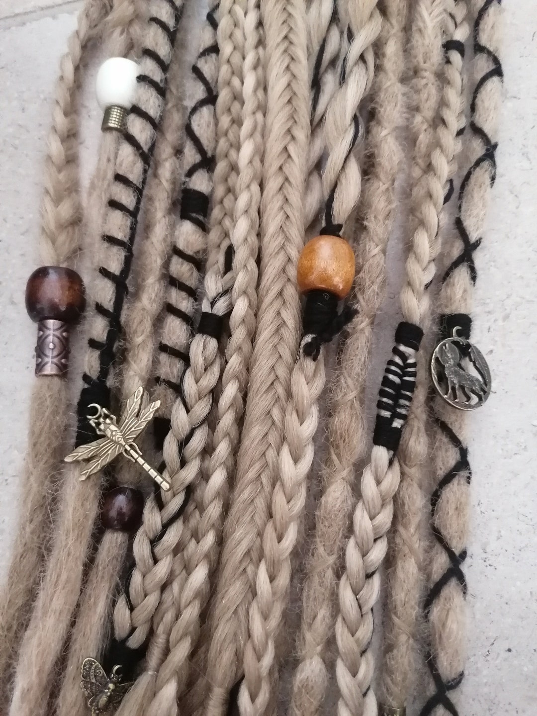 Viking Dreadlocks Clip-in GOLDEN BLONDE Single & Double - Etsy