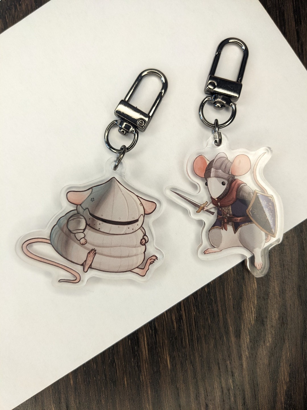 RAT SOULS Dark Souls Inspired Keychains, Cute Funny Siegmeyer of ...