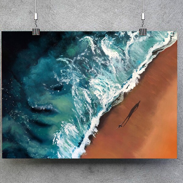 Surfing Art Poster - Etsy