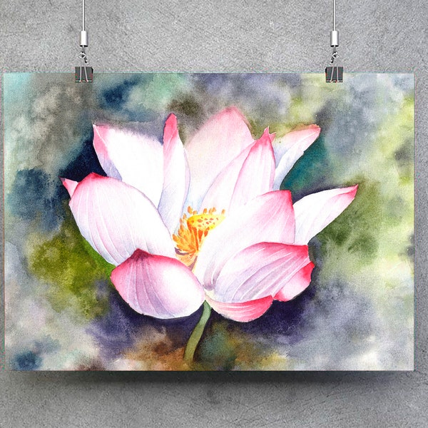 Lotus Painting - Etsy