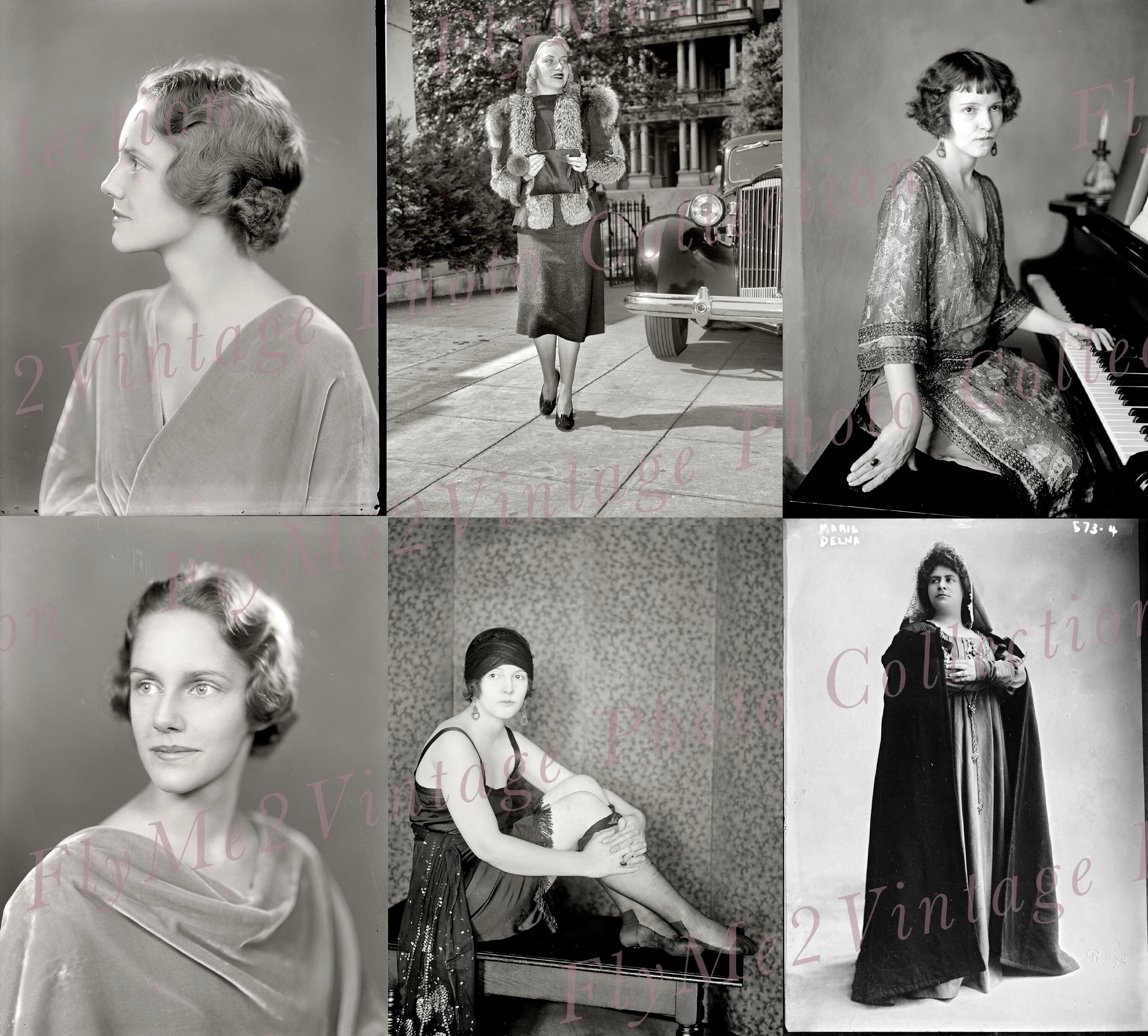 Vintage Journal Digital Photos Printable Portraits 1900s Girls & Women ...