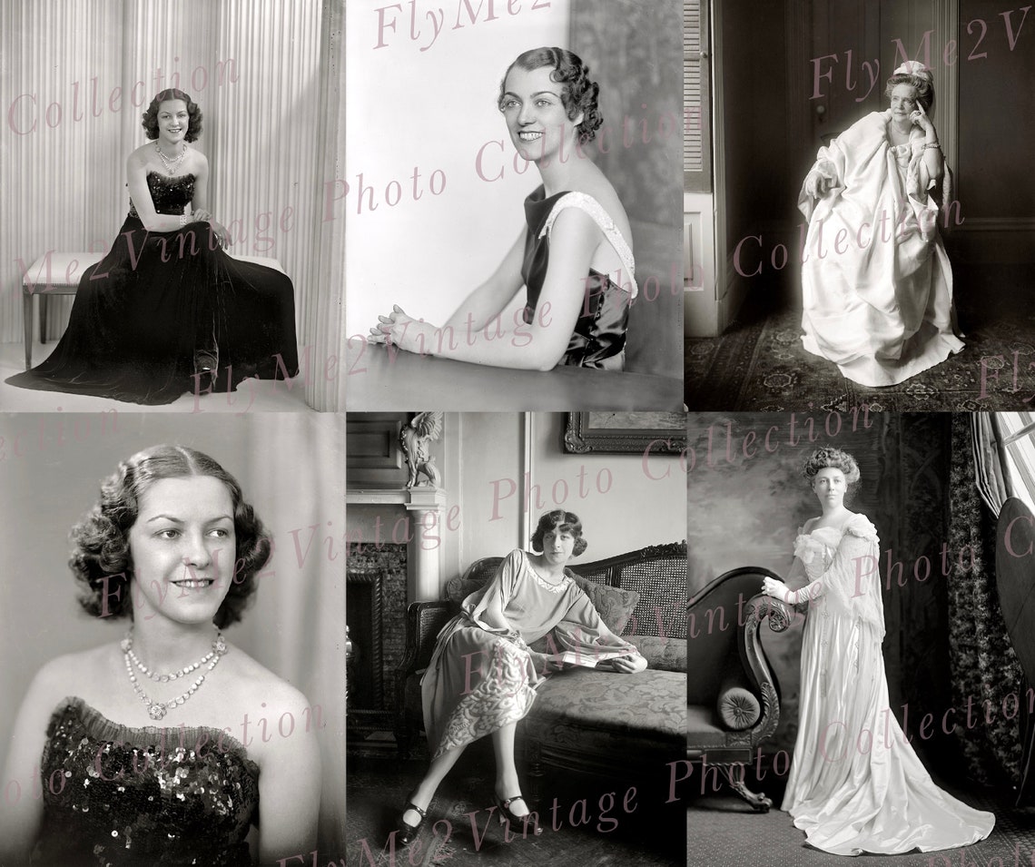 Vintage Journal Digital Photos Printable Portraits 1900s Girls & Women ...