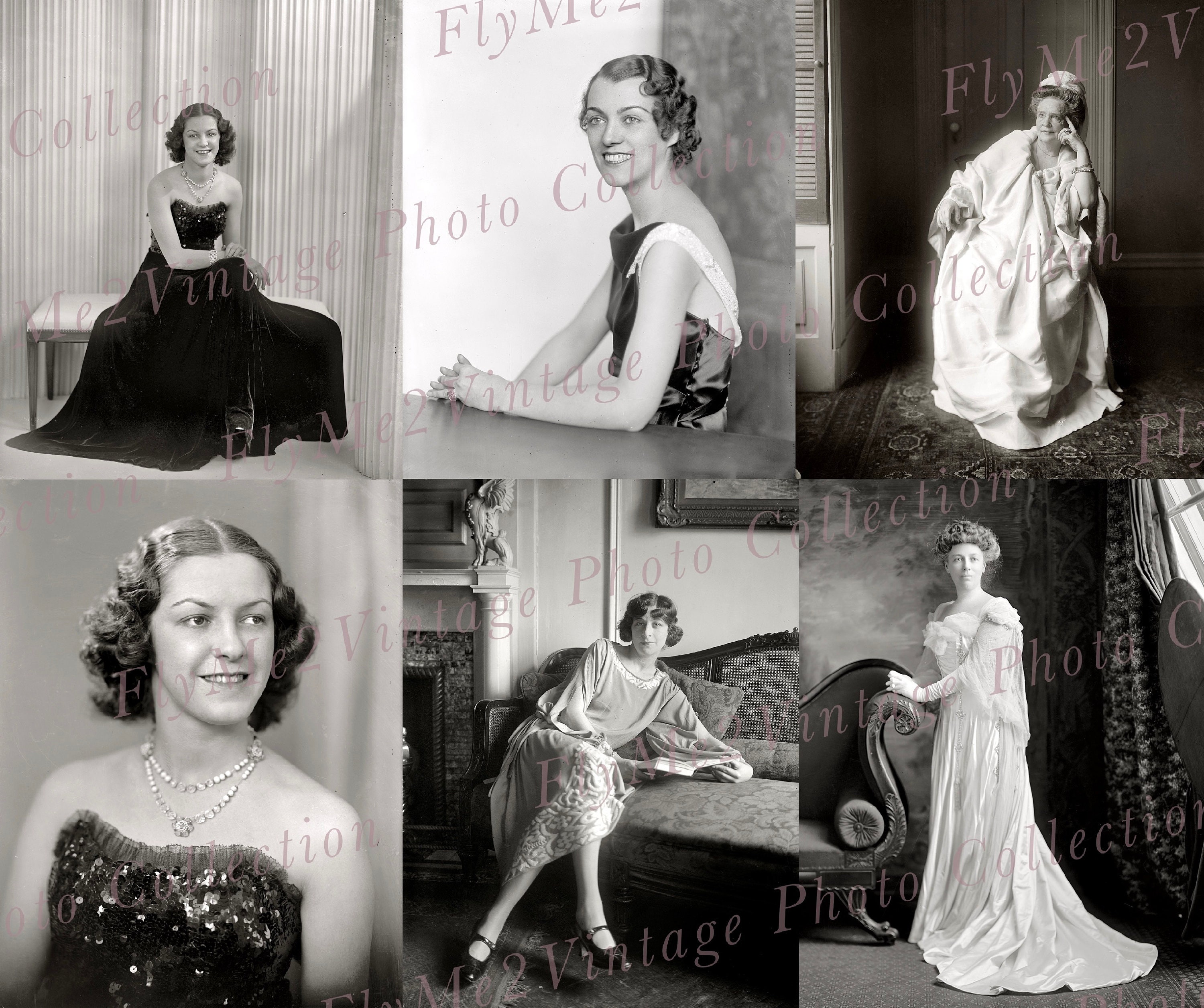 Vintage Journal Digital Photos Printable Portraits 1900s Girls & Women ...