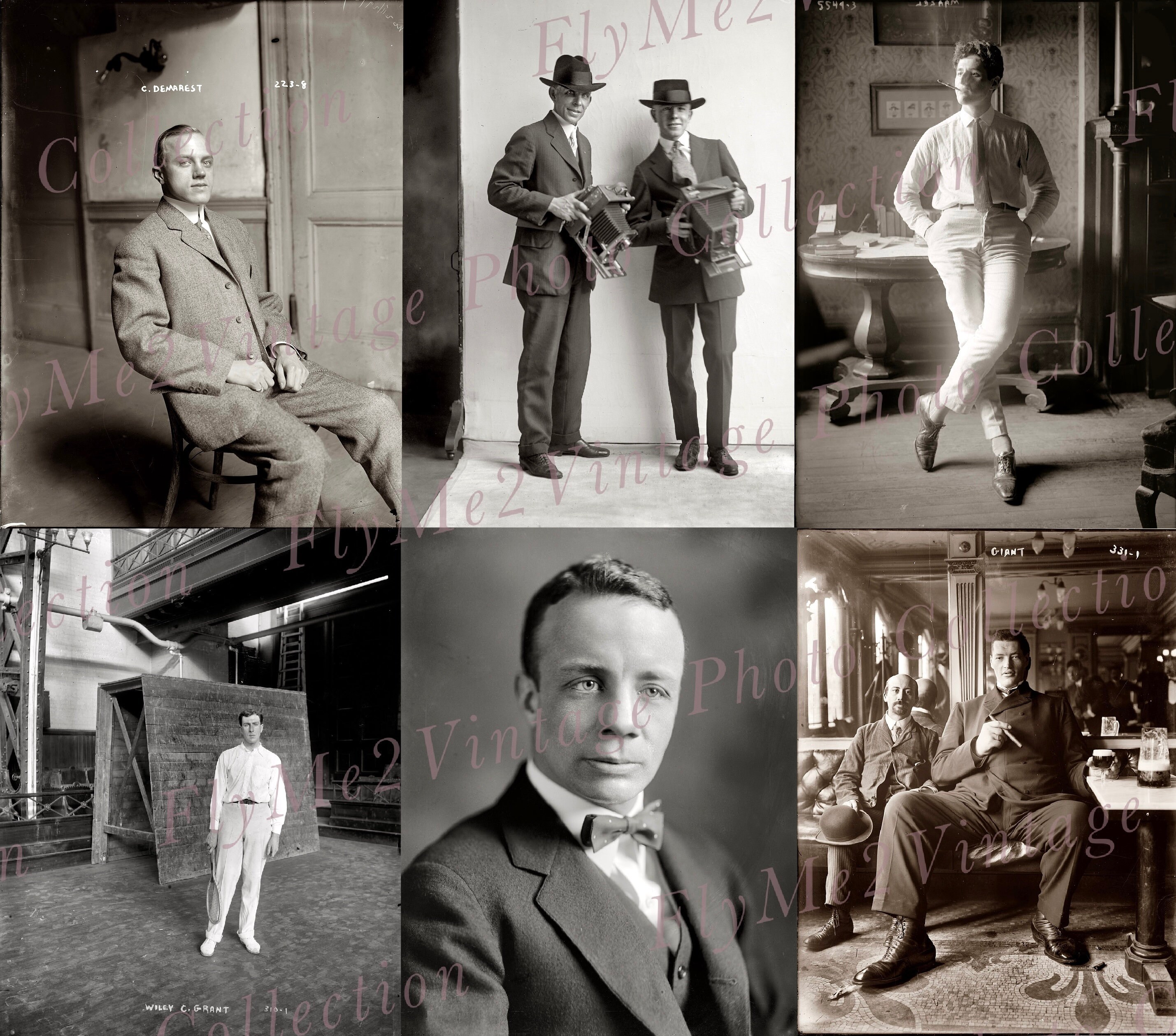 Vintage Journal Digital Photos Printable Portraits 1900s Men Portrait ...