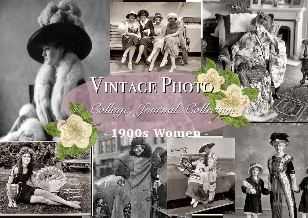 Vintage Journal Digital Photos Printable Portraits 1900s Women ...