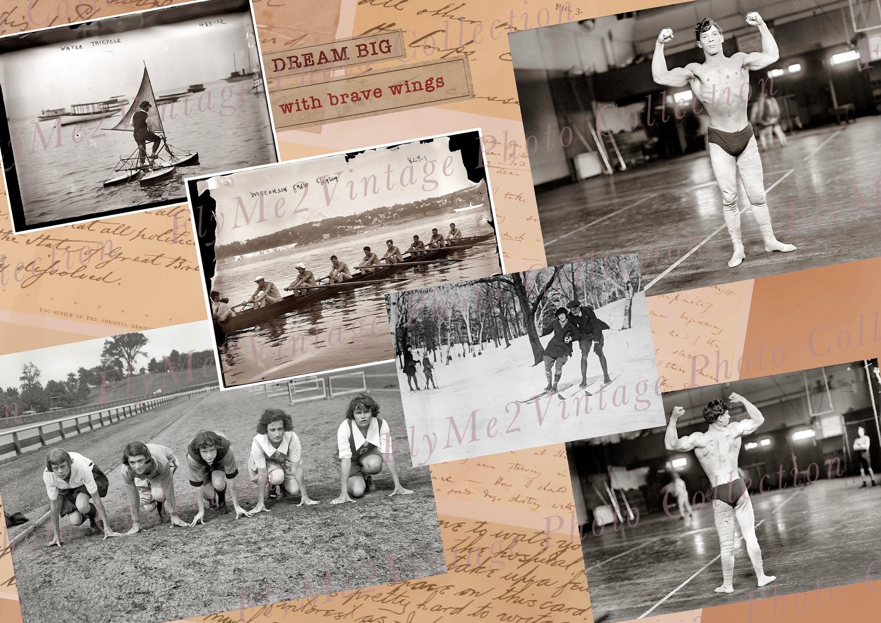 Vintage Journal Digital Photos Printable Portraits 1900s Sportsman ...
