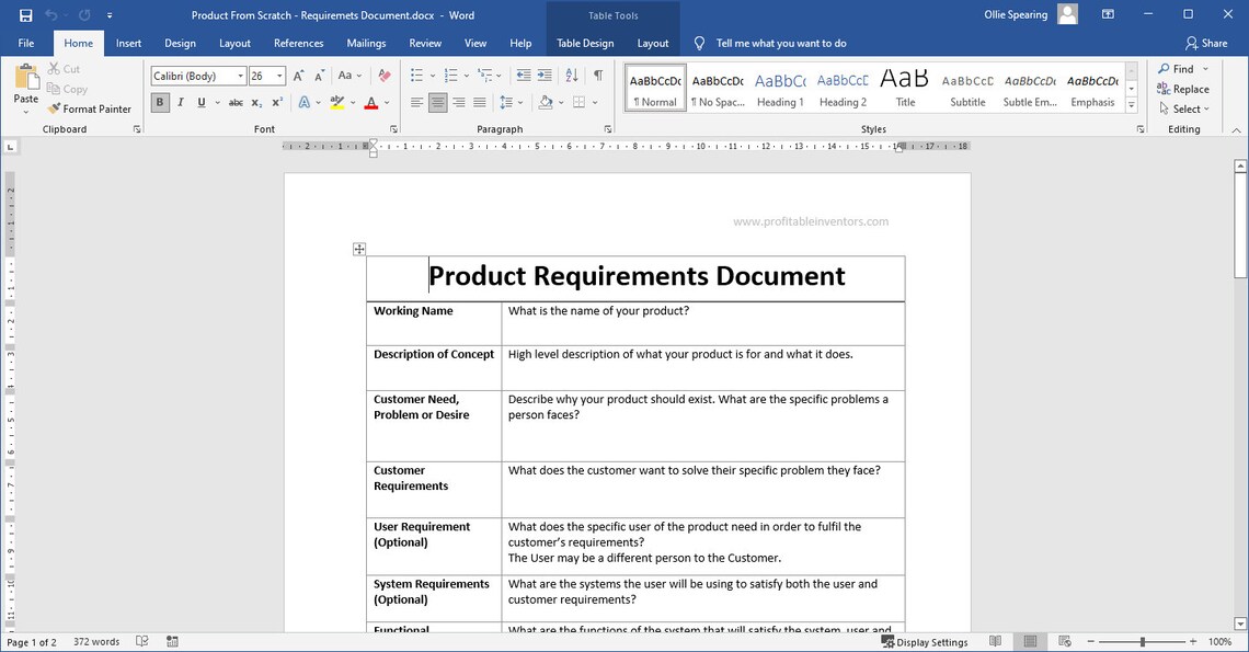 Product Requirements Document Template - Etsy