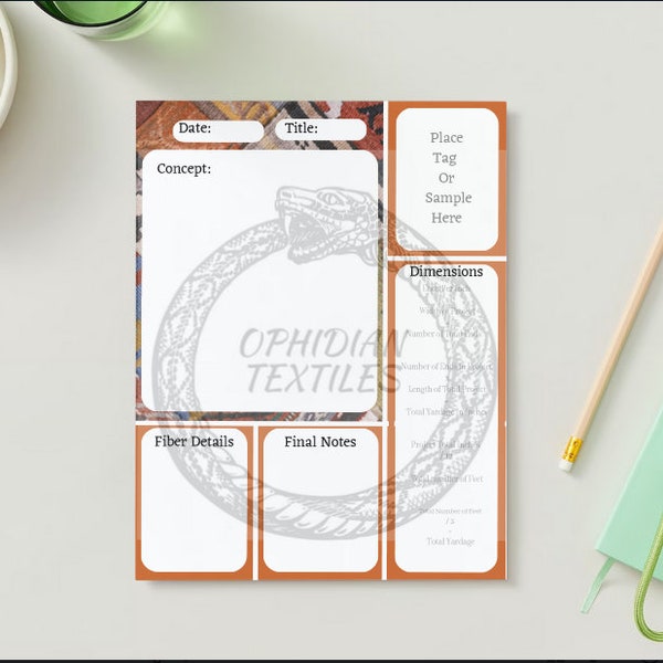 Weaving Project Planner - Etsy