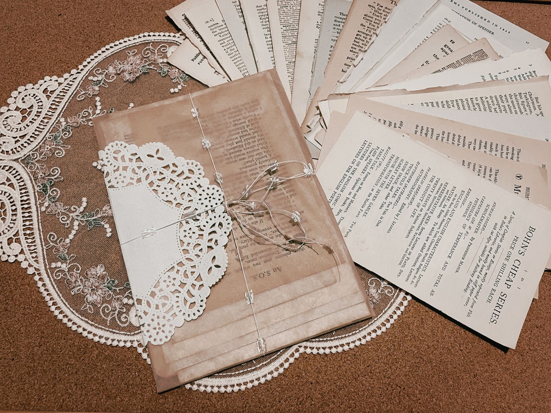 20 Vintage, Old Book Page Bundle,antique Book Pages|ephemera for Junk ...