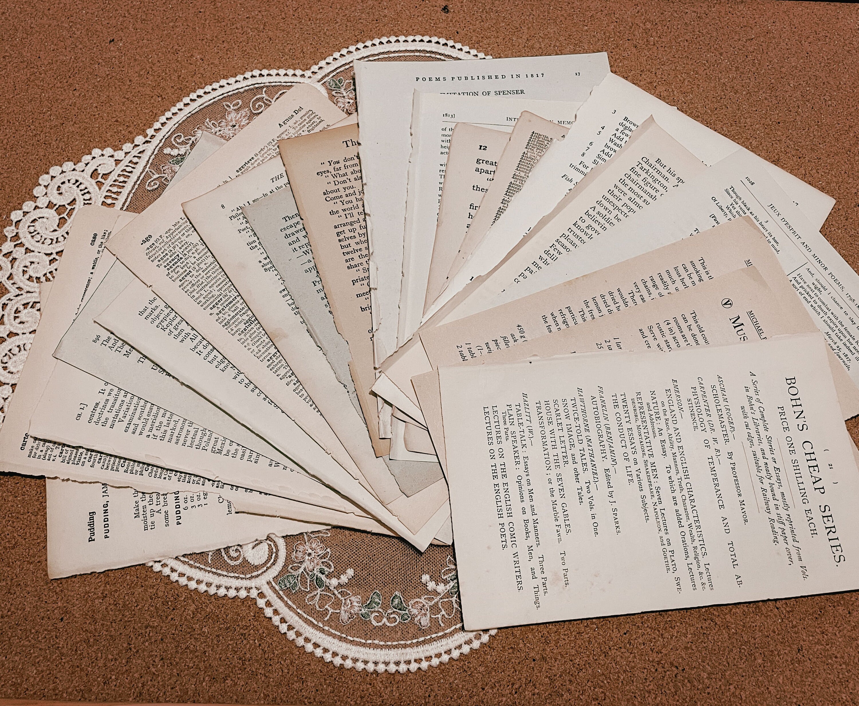 20 Vintage Old Book Page Bundleantique Book Pagesephemera - Etsy