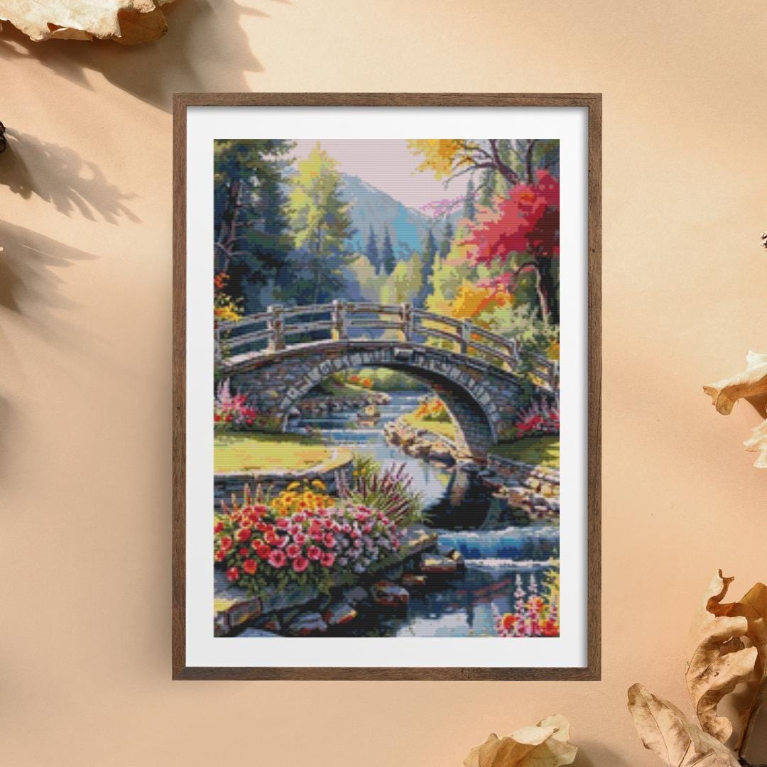 Bridge Cross-stitch,pdf Pattern,digital Pattern,instant Download ...