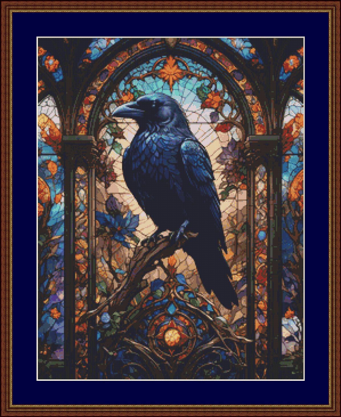Raven Cross-stitch Pattern,instant Dowload,pdf Pattern,modern Cross ...