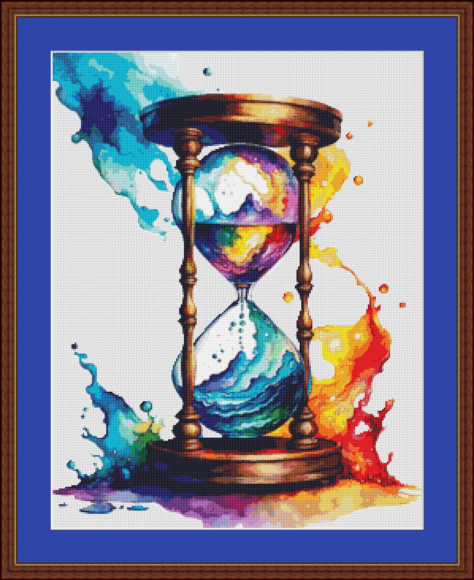 Hourglass Cross-stitch,cross Stitch Pdf,modern Cross-stitch,instant ...