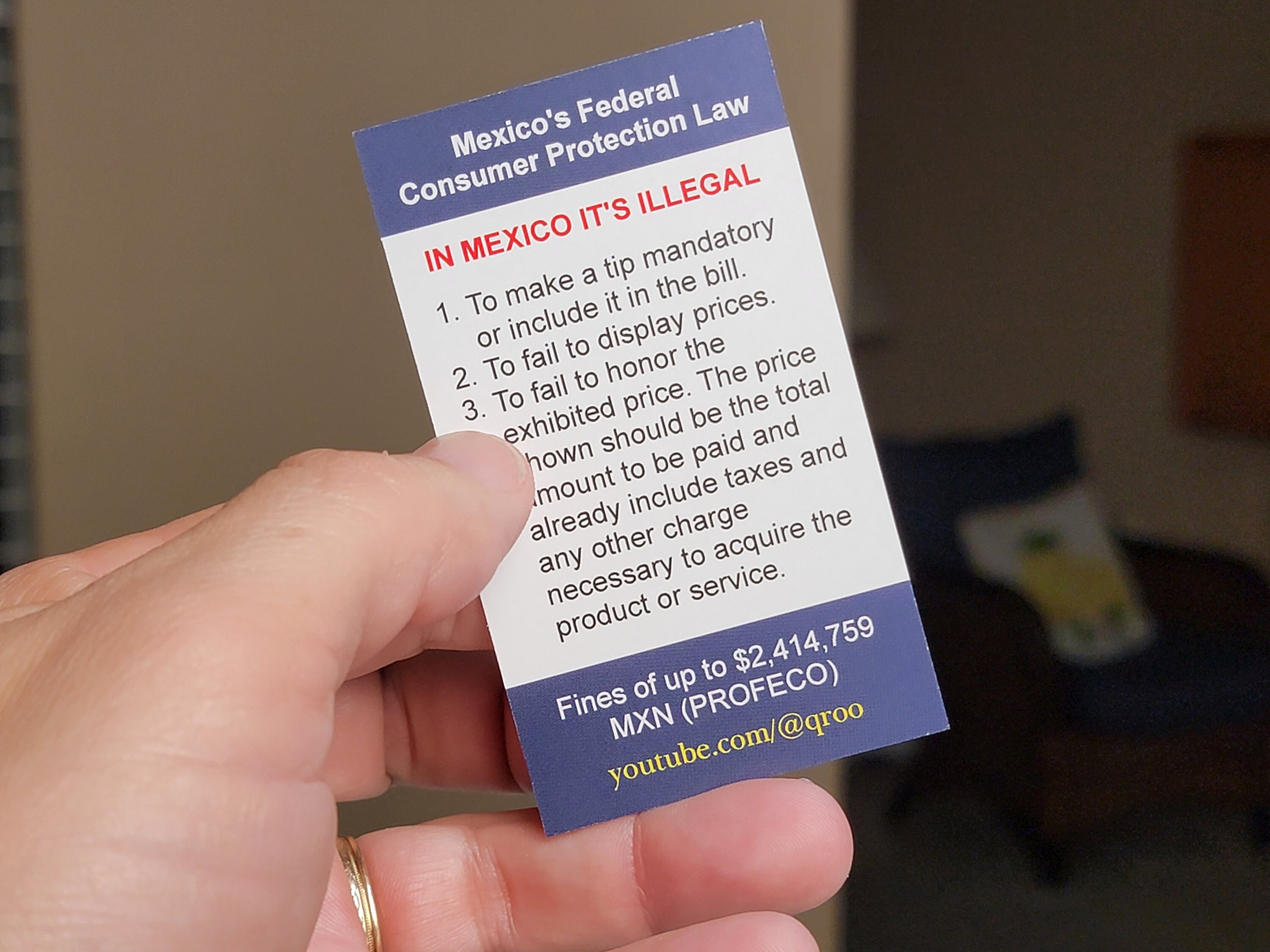 Mexico Consumer Rights Cards 25 CT - Etsy