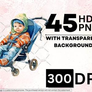 45 Watercolor Cute Babies Clipart, Newborn Baby, Clipart Baby,nursery ...