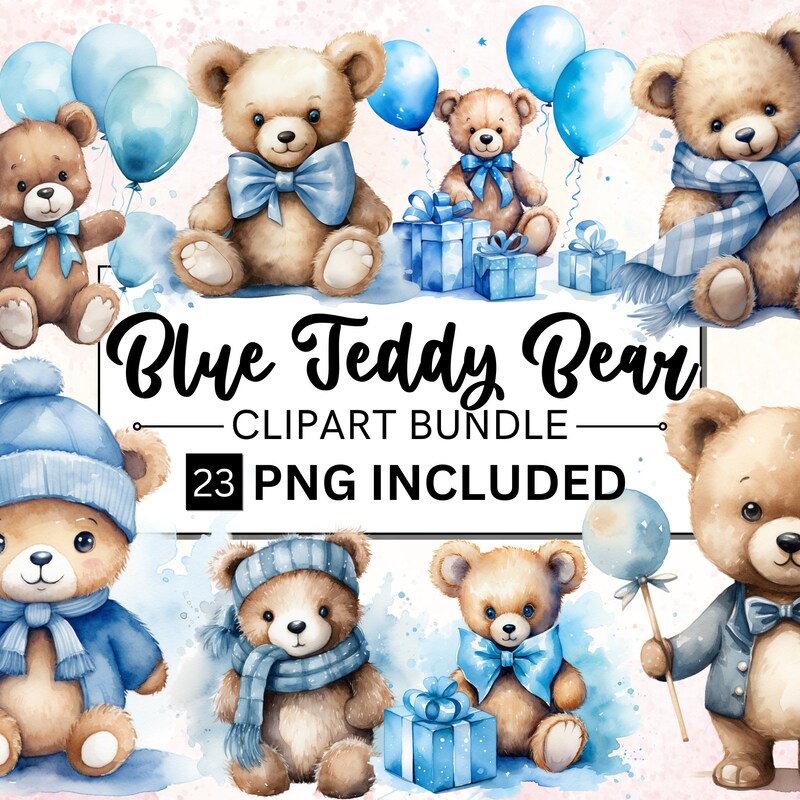 Teddy Bear Clipart - Etsy