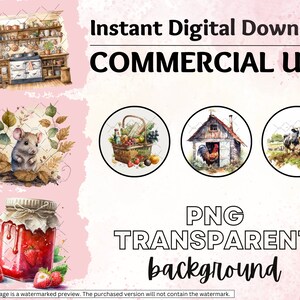 30 Farm Barn Watercolor Clipart, Farmhouse Clipart, Barn Bundle PNG ...