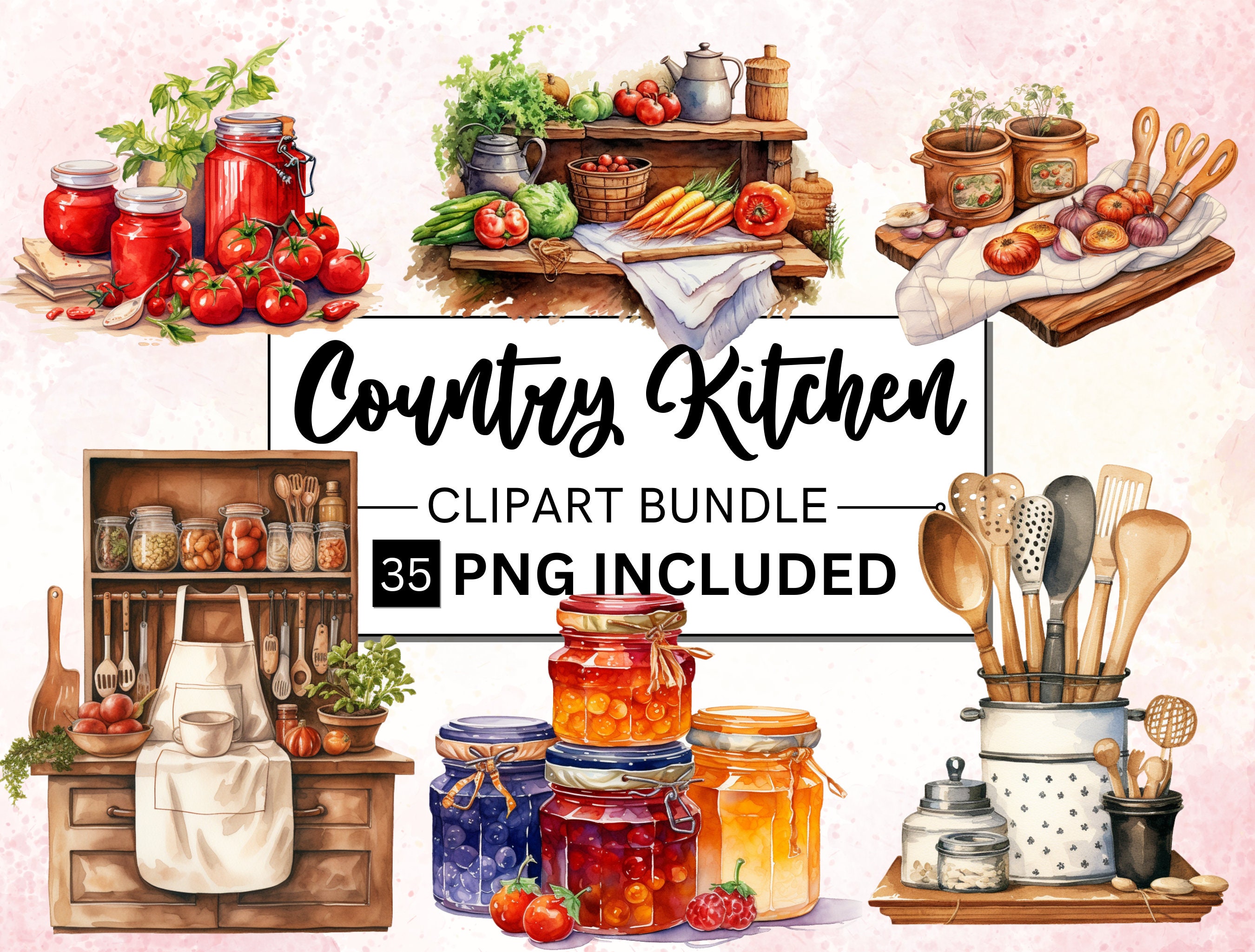 Country Kitchen Clipart