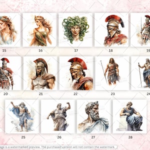 35 PNG Watercolor Fantasy Ancient Greek Clipart, Ancient Greek ...