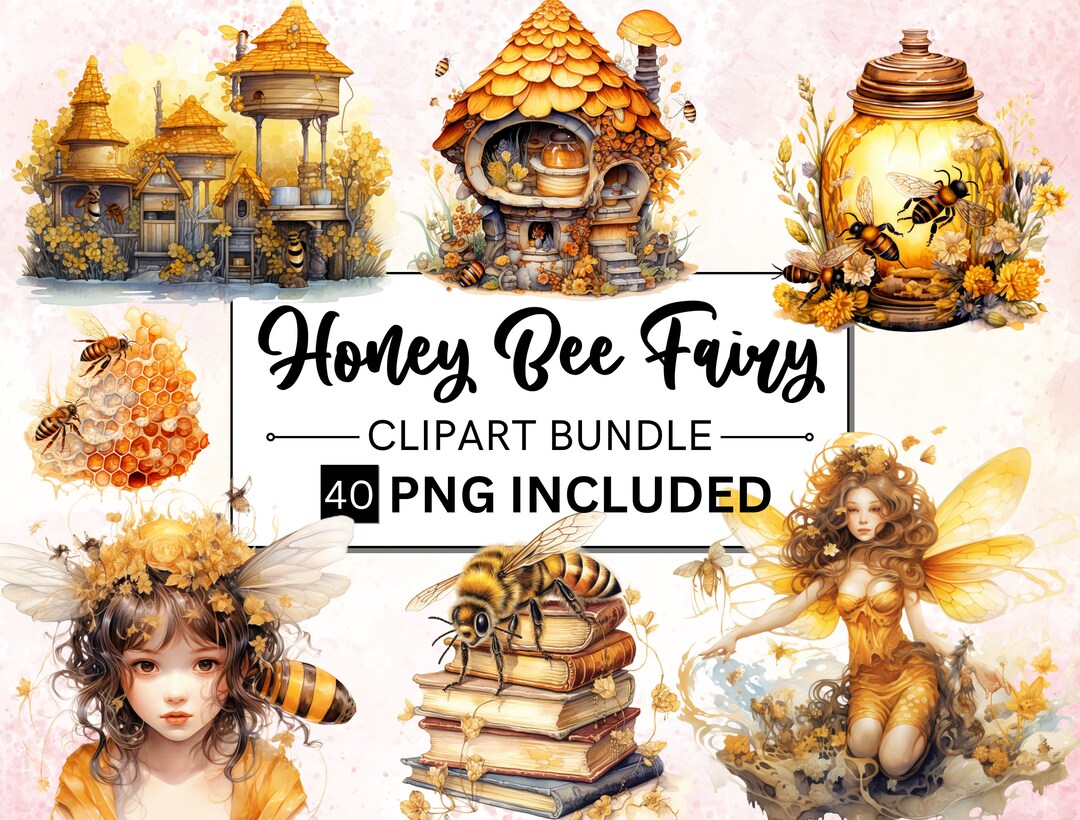 40 PNG Watercolour Honey Bee Fairy Clipart, Fairies Png, Fantasy Art ...