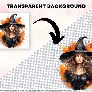 65 Watercolor Halloween PNG Clipart Bundle, Happy Halloween PNG Clipart ...