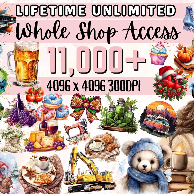 Shopping Clipart - Etsy