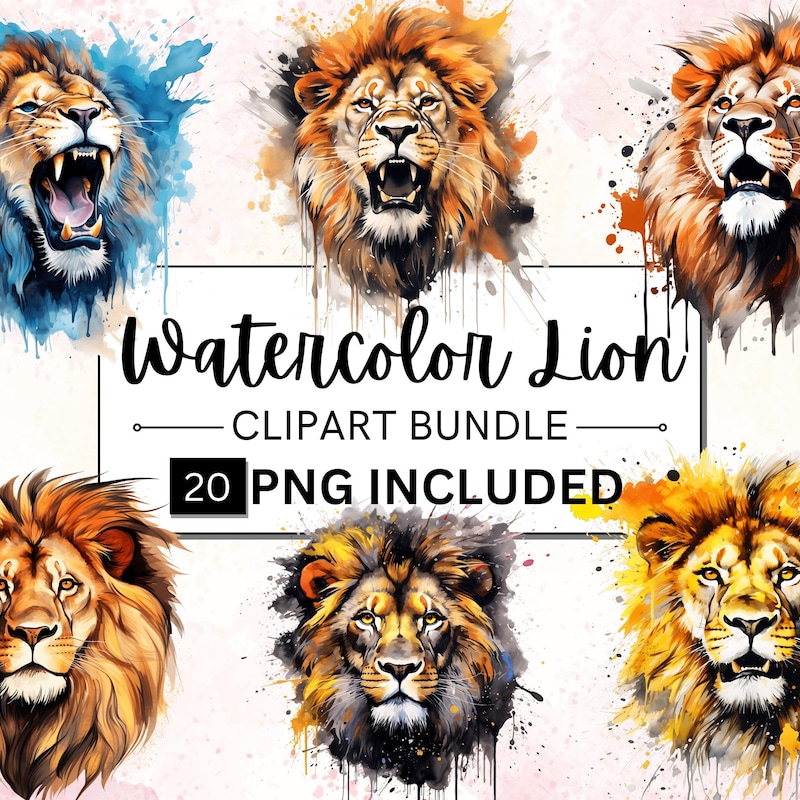 Lion Dtf Bundle - Etsy