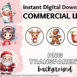 77 Cute Kawaii Christmas Clipart Bundle, Cute Christmas Graphics ...