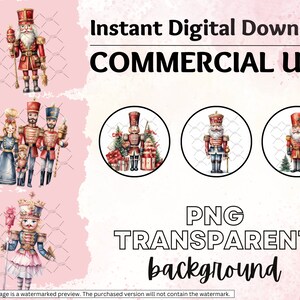 30 Watercolor Christmas Nutcracker PNG Clipart Bundle, Christmas ...