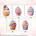 35 Watercolor Cupcakes Clipart Bundle, Dessert Clipart, Cupcake Clipart ...